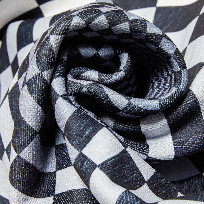 Well Woven Apollo 3D Portal Novelty Black White Printed Distressed ...