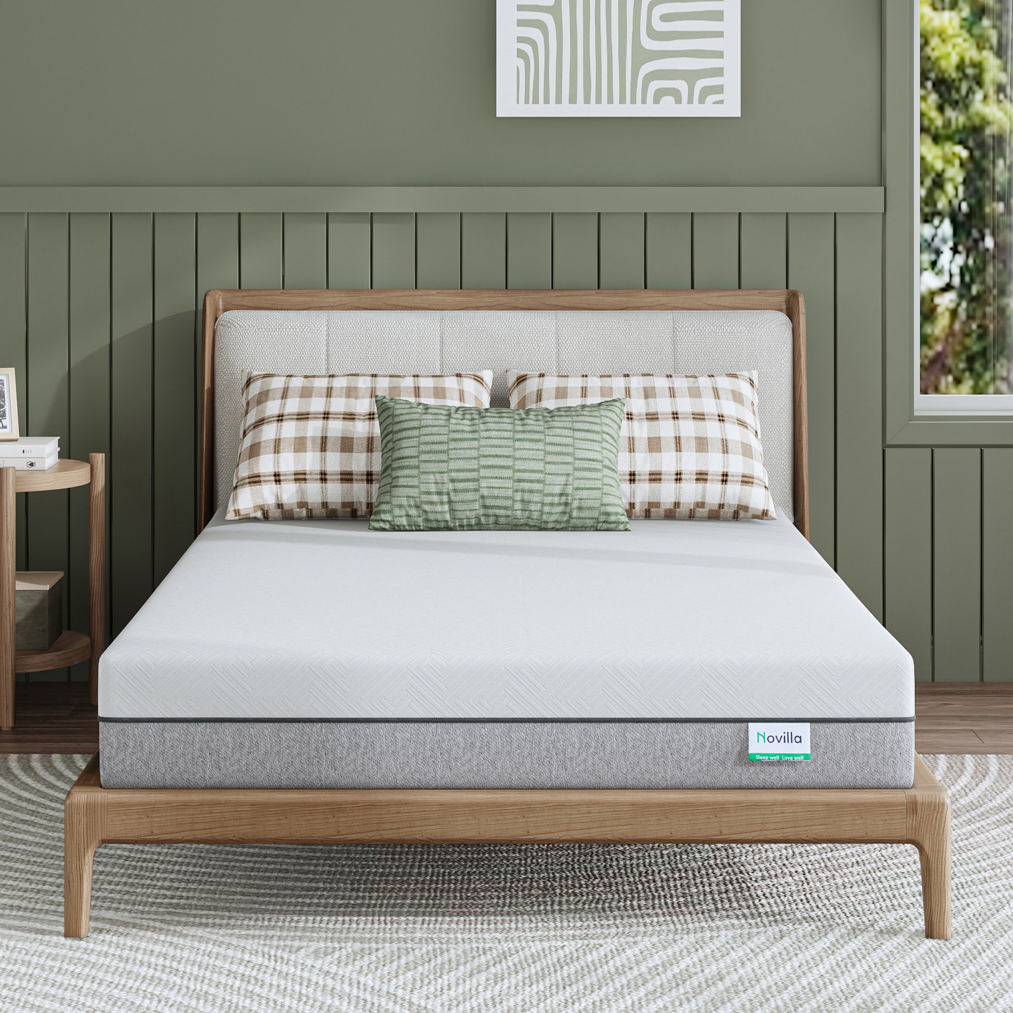 Alwyn Home Ergenekon 6'' Firm Charcoal Infused Gel Memory Foam Mattress ... Alwyn Home Ergenekon 6'' Firm Charcoal Infused Gel Memory Foam Mattress ...