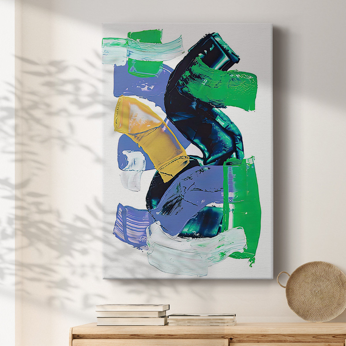 Wrought Studio™ Abstract Pipes I - Wrapped Canvas Print | Wayfair