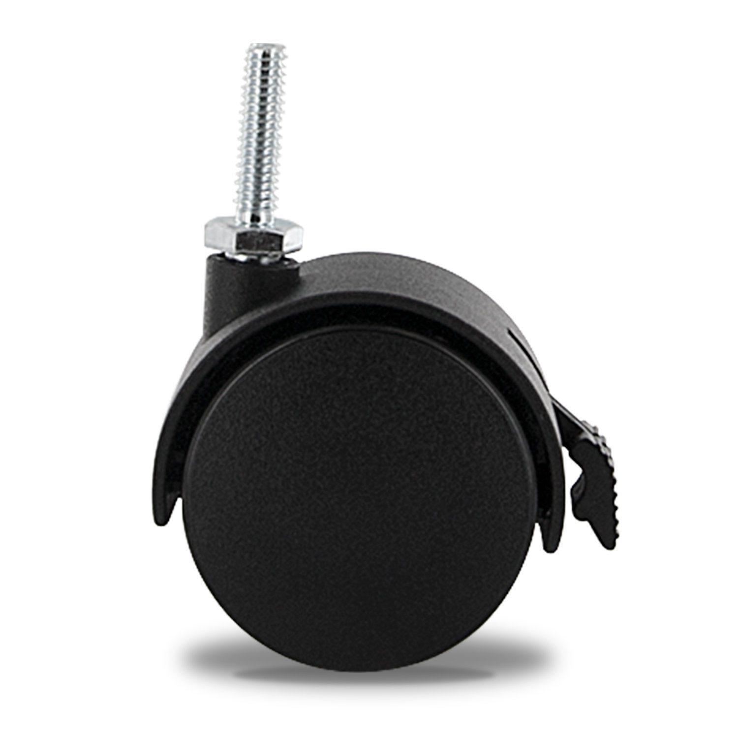 Outwater 1-1/4in. Round Metal Double Star Caster Inserts, With Brakes ...