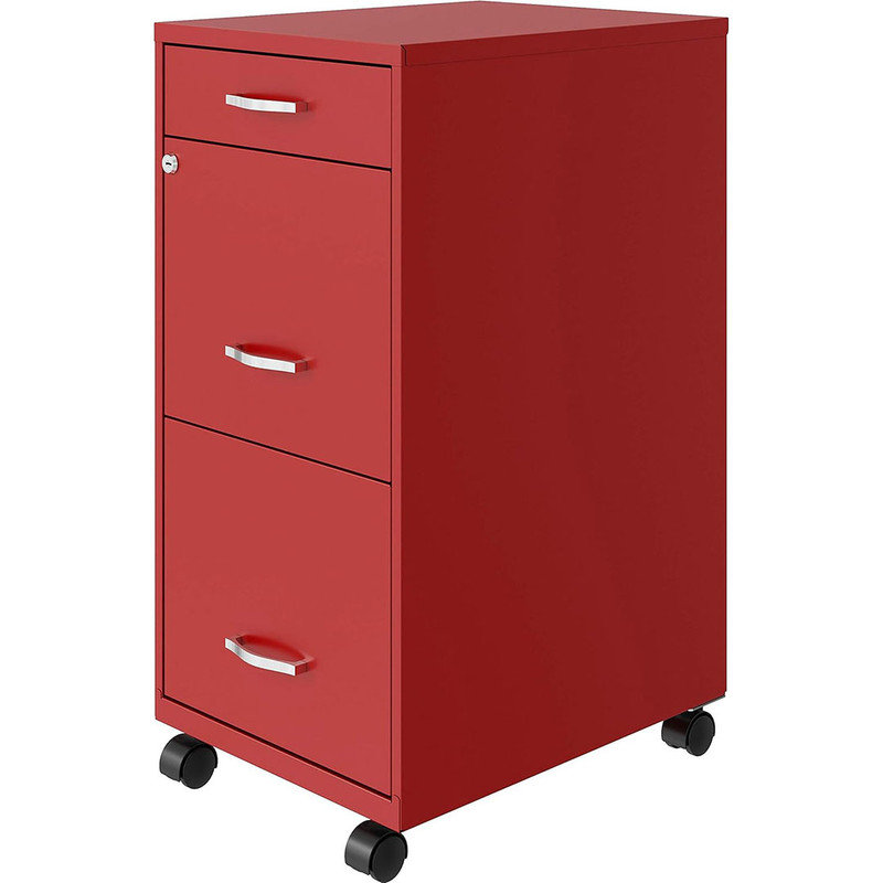 Hokku Designs Box/File/File Mobile Red File Cabinet, Hanging File ...