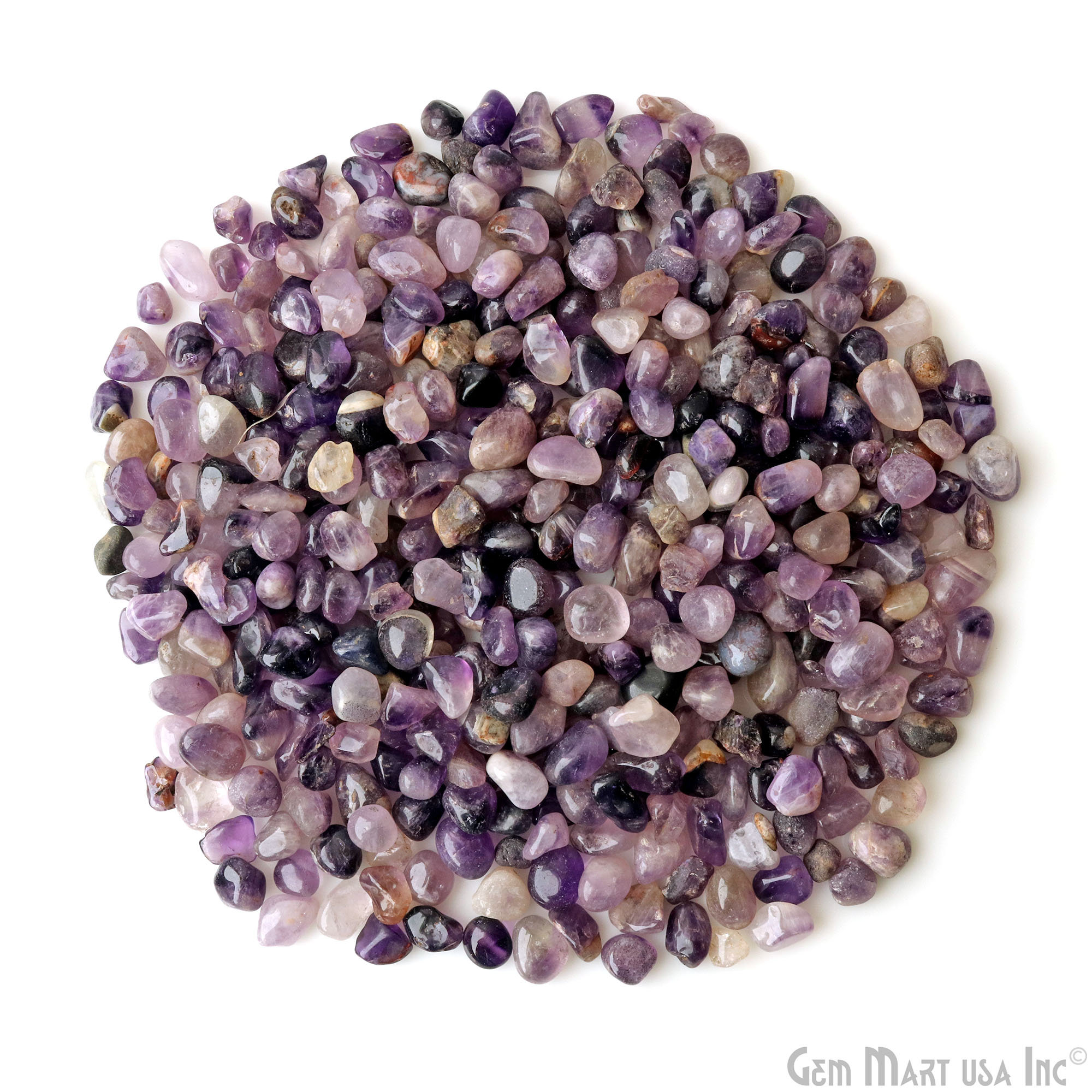 GemMartUSA Amethyst Tumbled Stone, Gemstone Reiki Healing Stones, Home ...