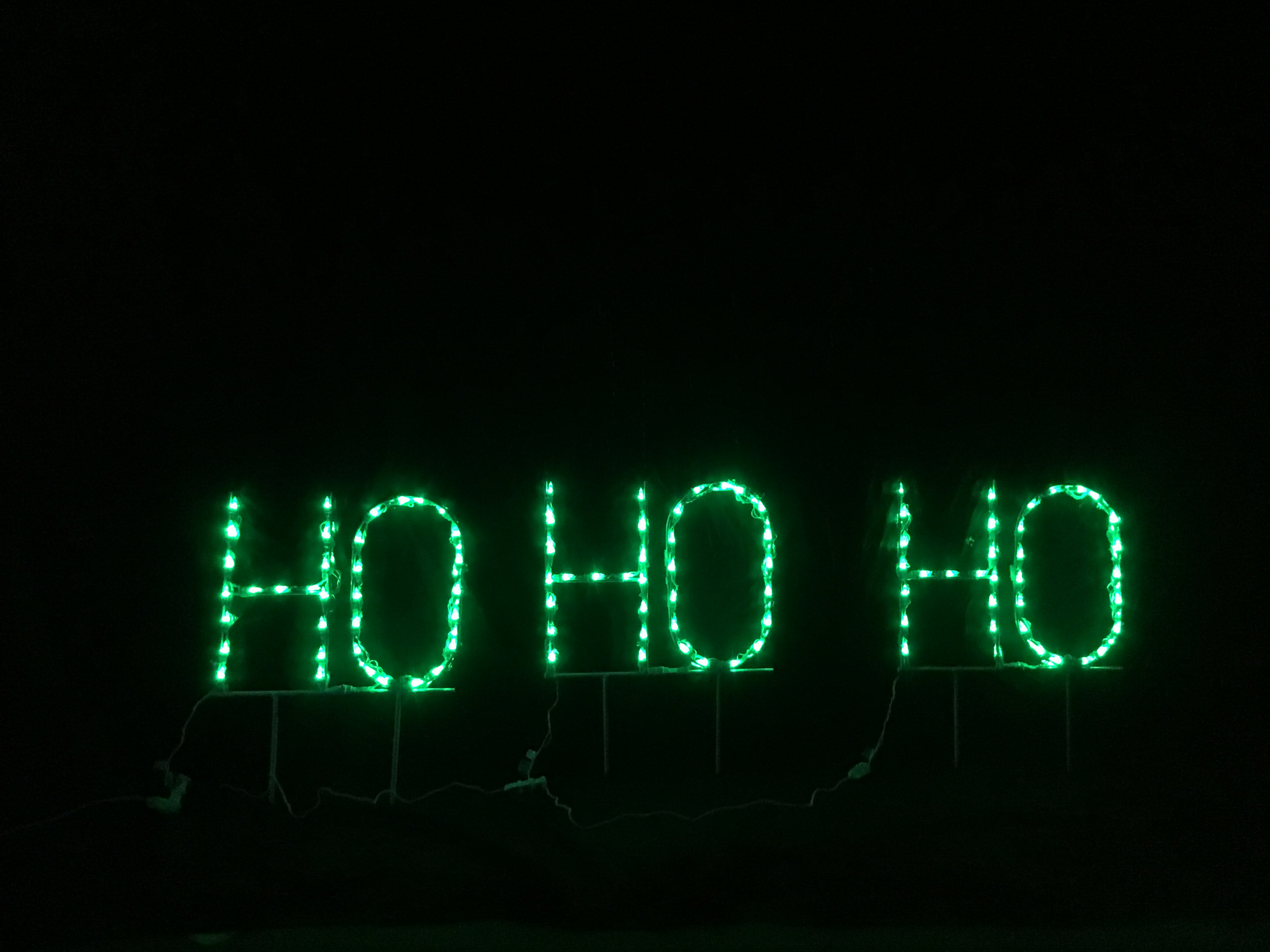 Lori's Lighted D'Lites Animated HO HO HO Block Letter Sign Christmas ...