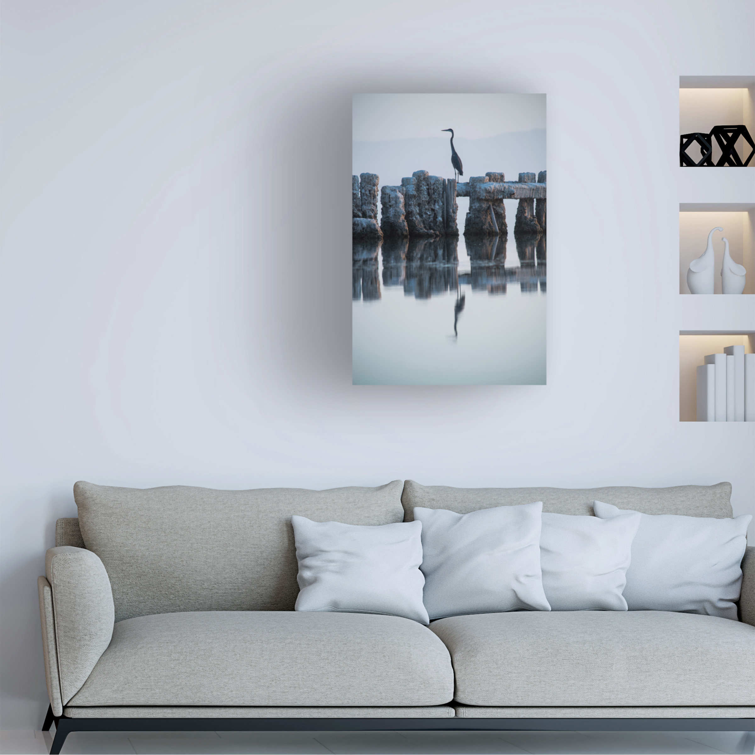 Highland Dunes GS Photo Heron Hunting Canvas Art - Wayfair Canada