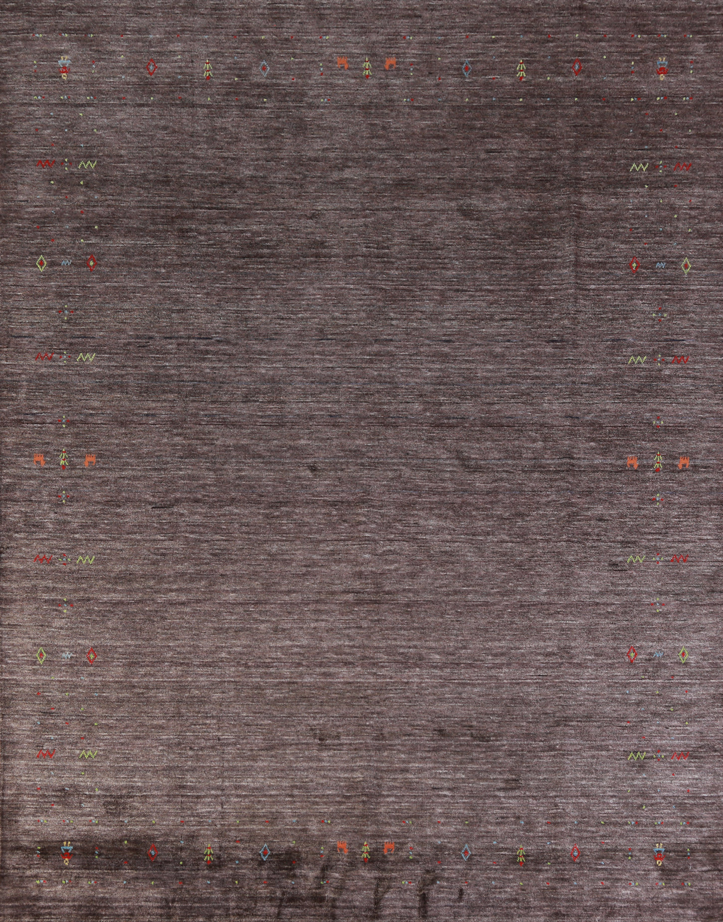 Foundry Select Brown Wool Tribal Gabbeh Indian Area Rug 8x10 | Wayfair