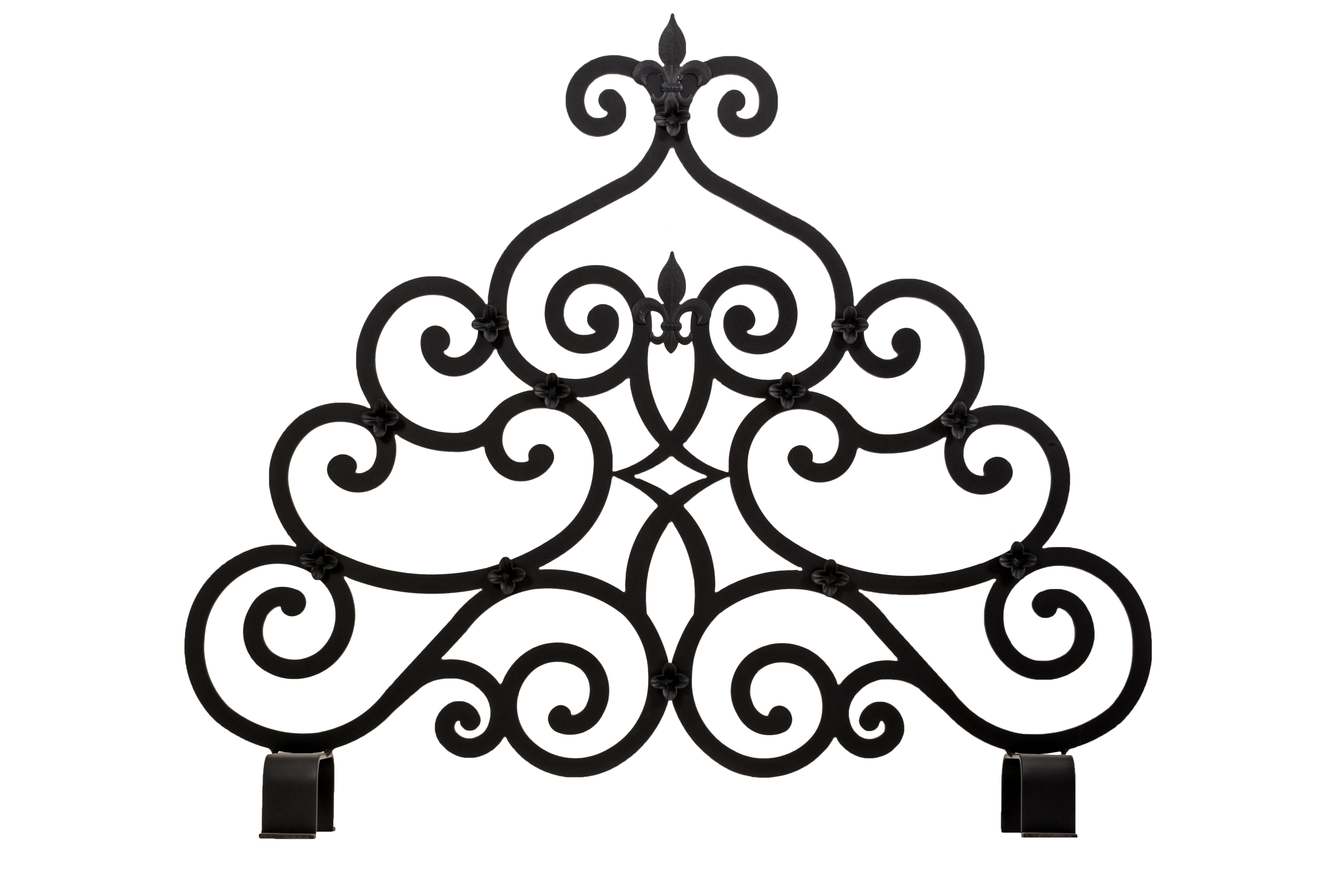Charlton Home Pare-étincelles à panneau simple Nada Fleur De Lis ...