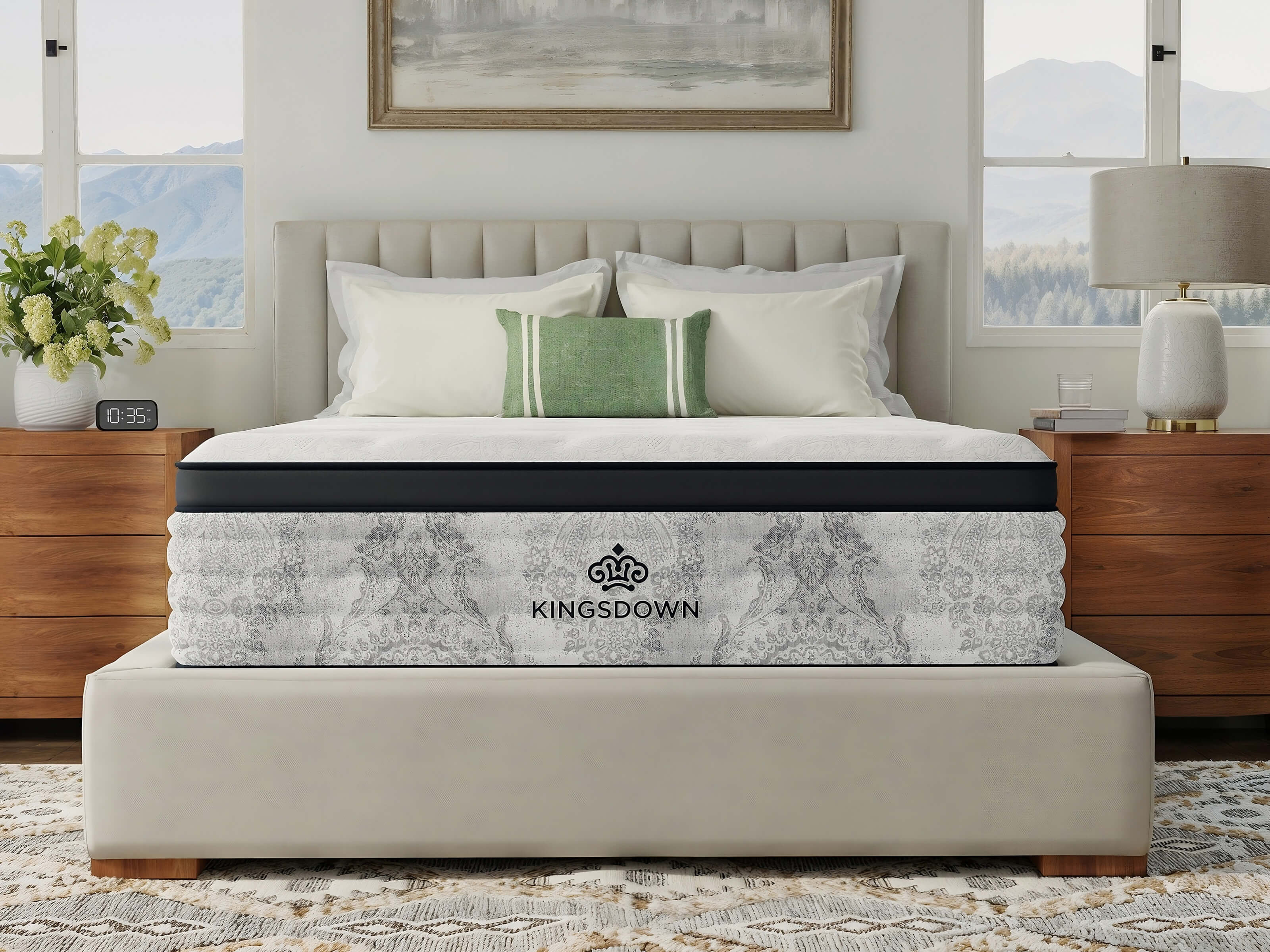 Kingsdown Passions Bankwell 16" Medium Firm Euro Pillow Top Hybrid ...
