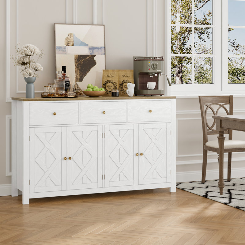 Lark Manor Armita 55.1" W Sideboard With Adjustable Shelves only $118. ...