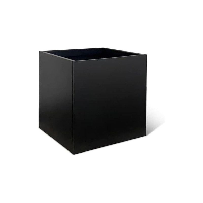 Hokku Designs Steel Planter Box, Large Square Outdoor Planters Cube ...