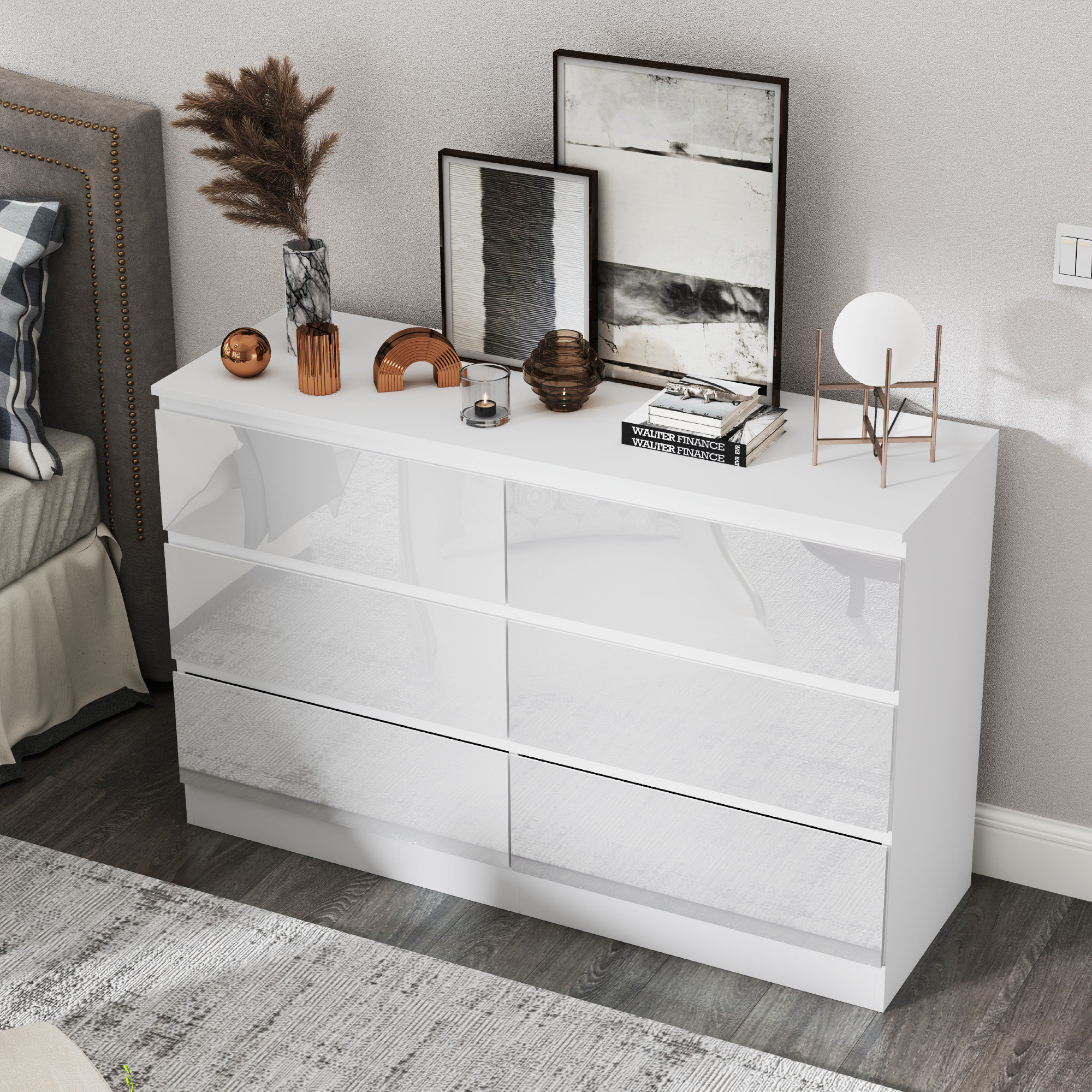 Mercer41 6 - Drawer 47.2" W Dresser & Reviews | Wayfair