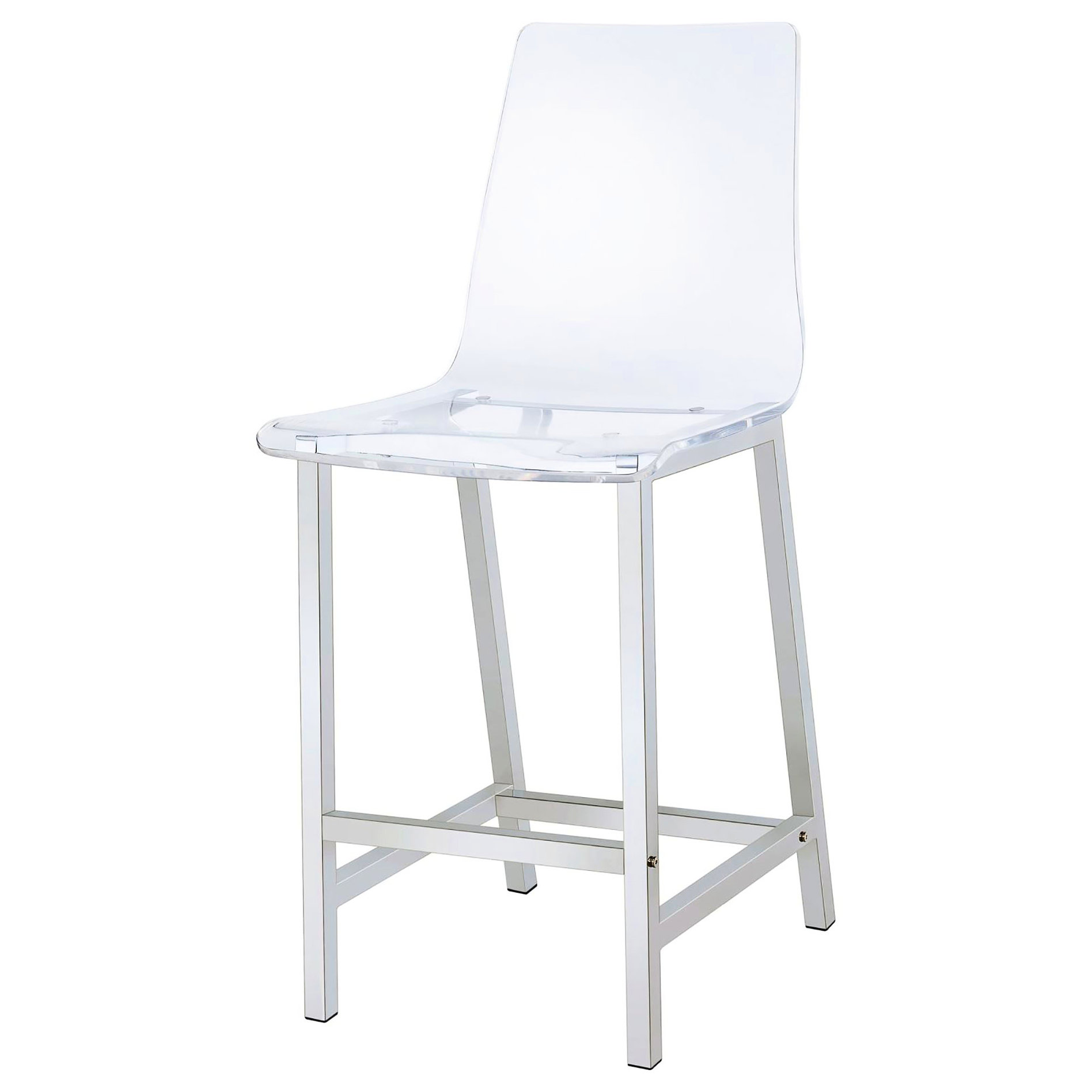 Orren Ellis 2 Clear And Bar Stools. Stylish Design For Any Interior ...