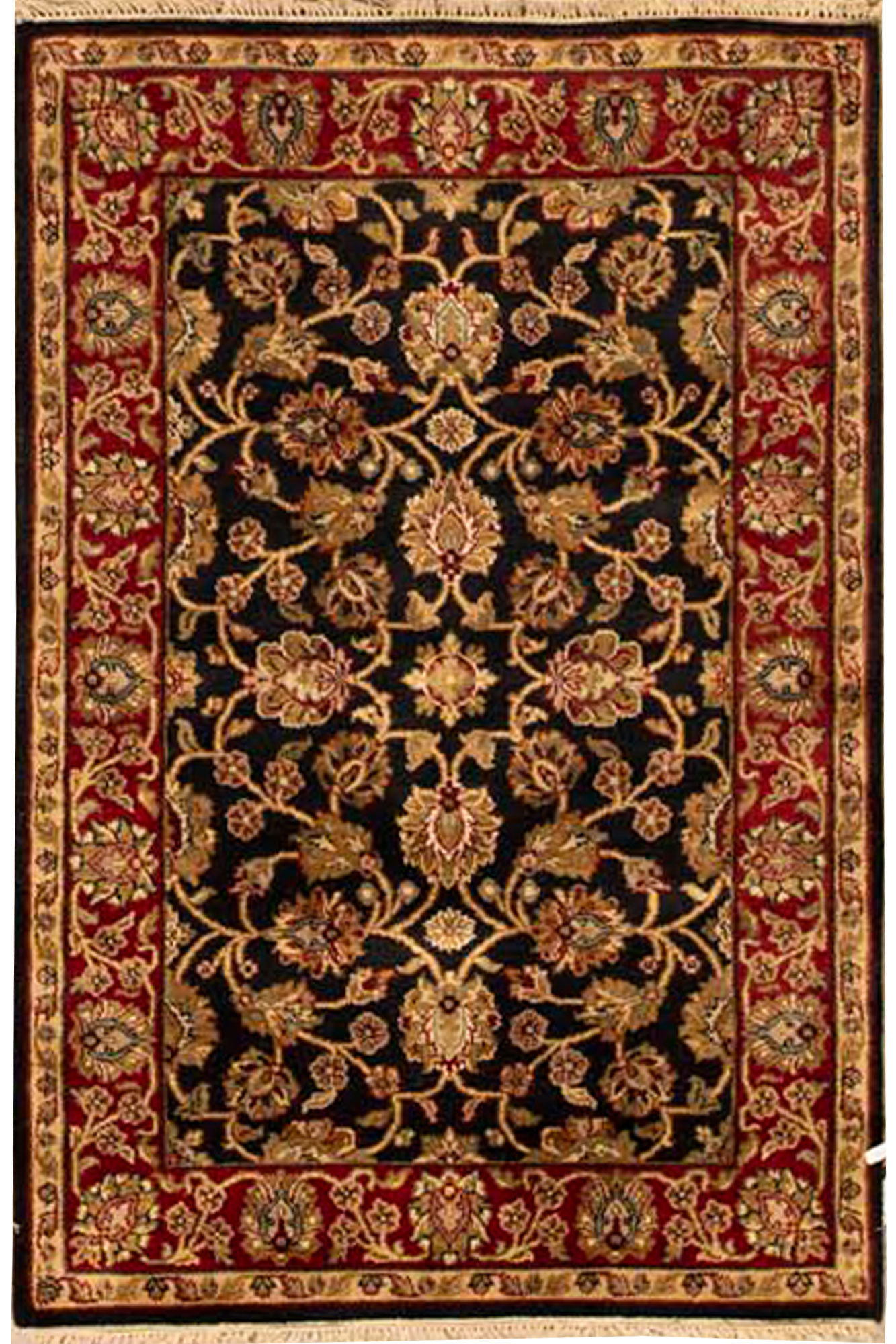Bokara Rug Co., Inc. Hand-Knotted High-Quality Black and Red Area Rug ...