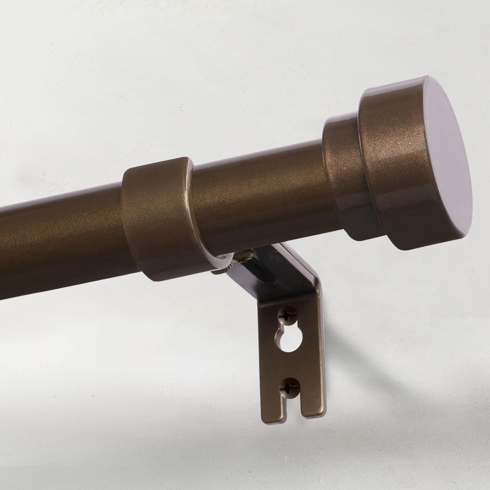 Latitude Run® Heavy Duty Curtain Rods, Window Curtain Rod For Bedroom ...