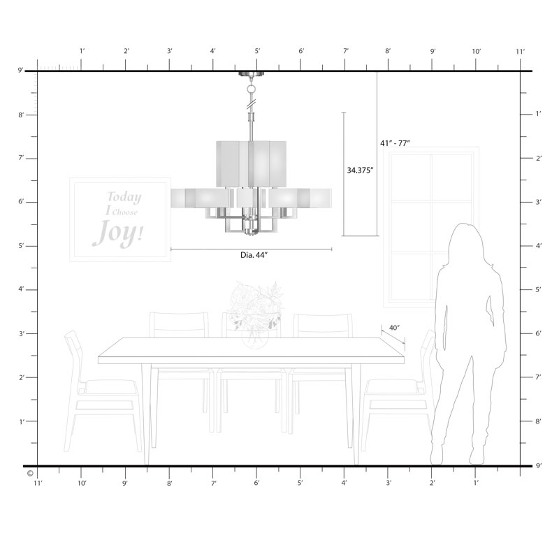 Wade Logan® Azil Extra Large Foyer Chandelier | Wayfair