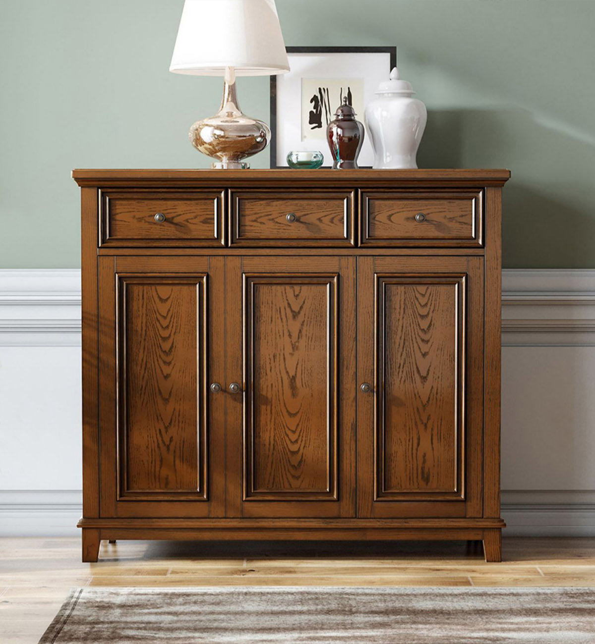 Canora Grey American Solid Wood Entrance Furniture Shoe Cabinet | Wayfair
