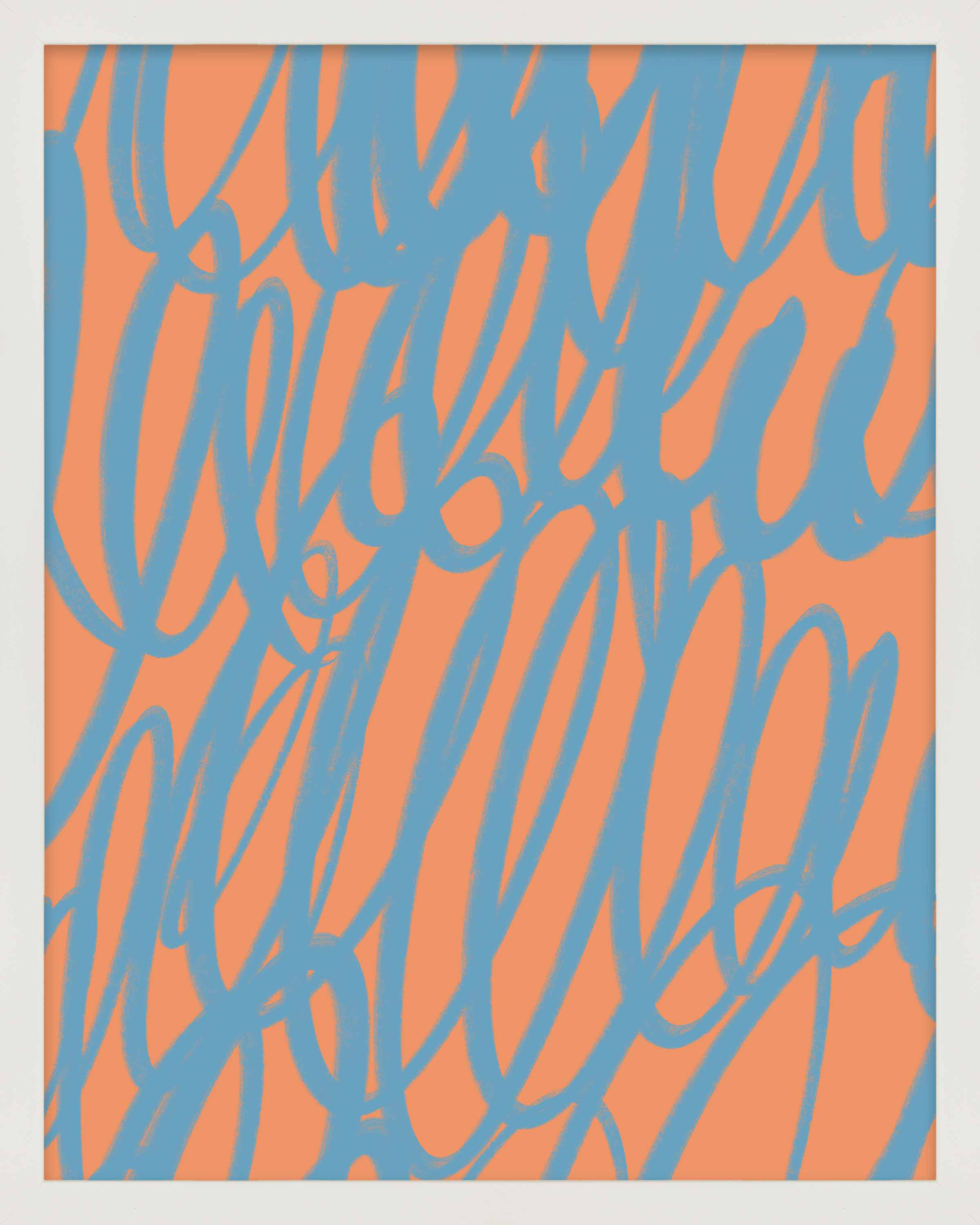 AllModern Color Squiggles 1 by Jacques Pilon - Framed Wall Art | Wayfair