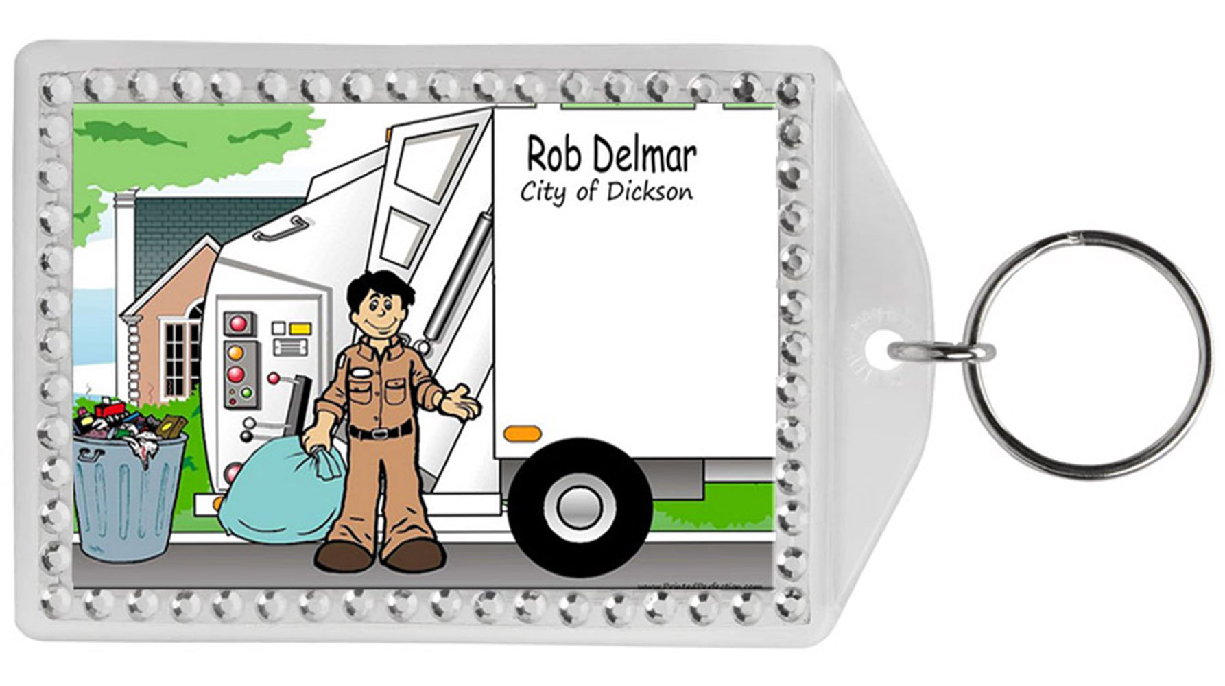 Printed Perfection Personalized Name That Toon Trash Collector ...