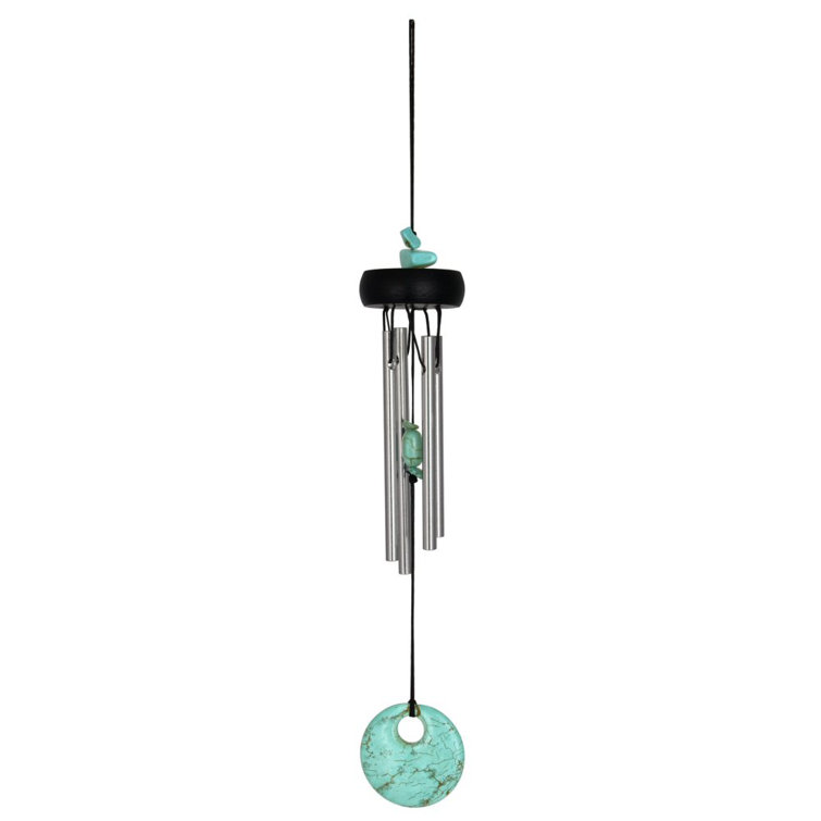 Blue Elephant Precious Stones Rose Turquoise Wind Chime | Wayfair.co.uk