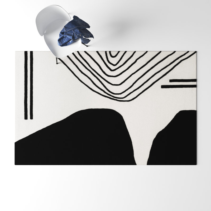 AllModern Felipe Hand Tufted Wool Abstract Rug & Reviews | Wayfair