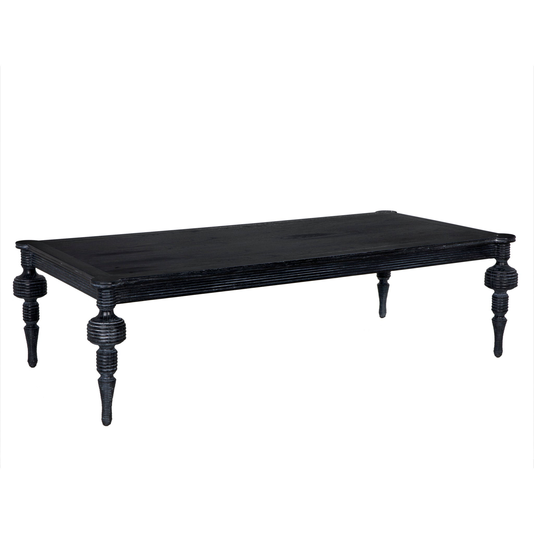 Noir Stockholm Solid Wood 4 Legs Coffee Table | Perigold