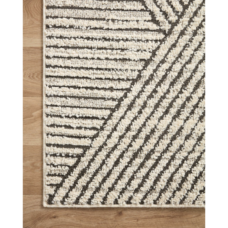 Brayden Studio® Anchise Charcoal/vory Rug | Wayfair