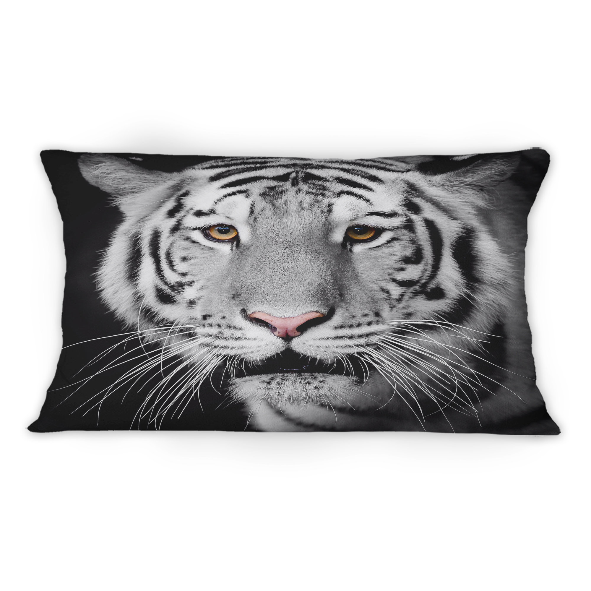 Design Art Monochrome Portrait Of A White Tiger VIII -1 Traditional ...
