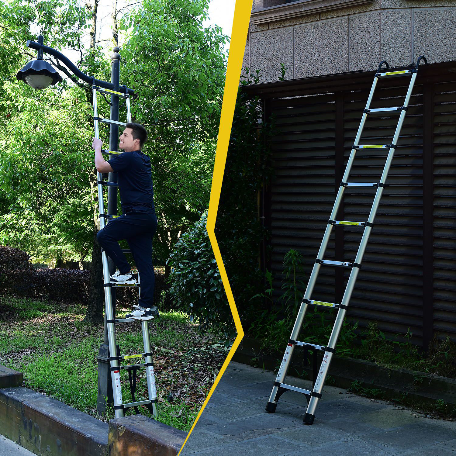 WFX Utility™ 9 .5ft (about 2.9m)Telescopic ladder multi-purpose ladder ...