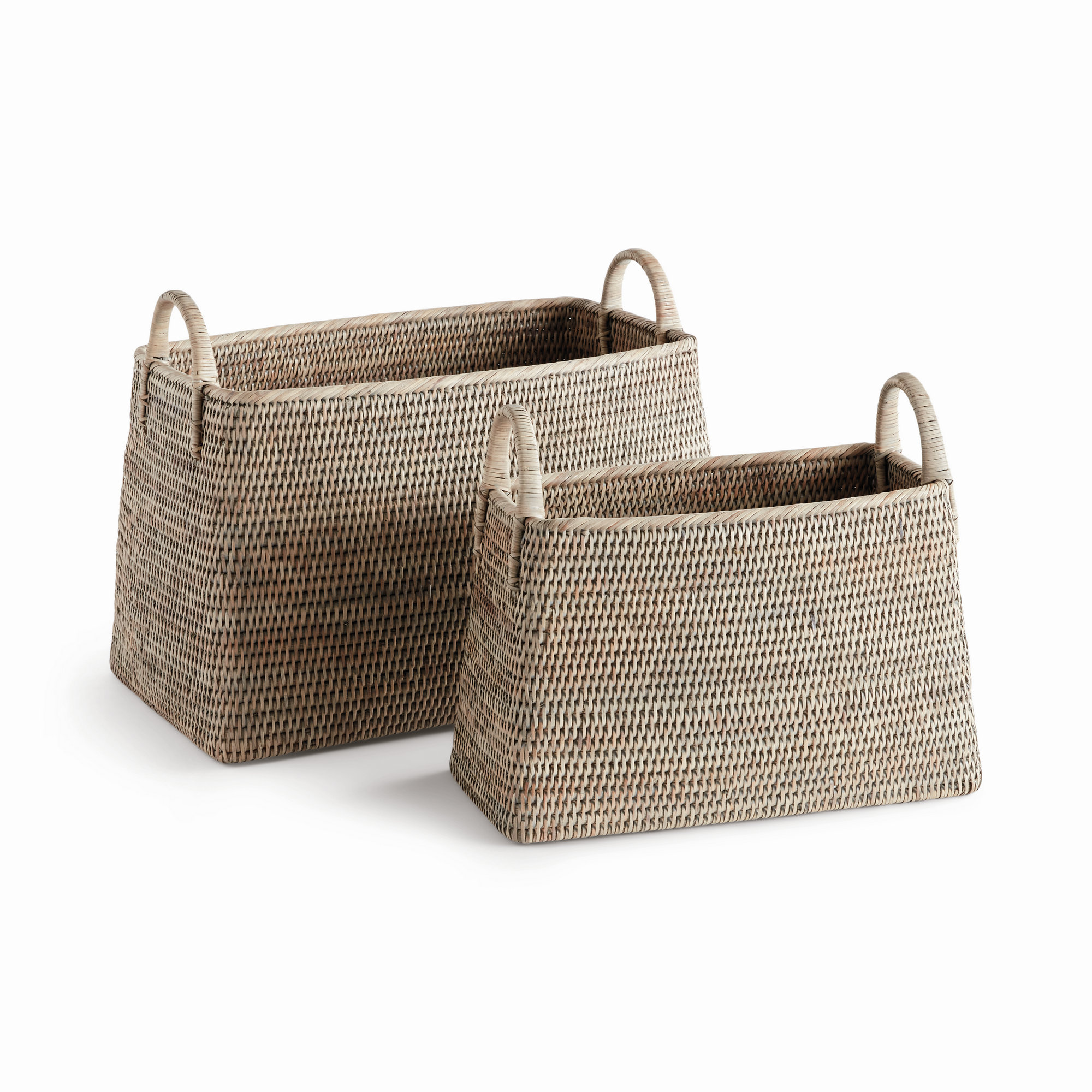 Bayou Breeze Decotis RATTAN NARROW MAGAZINE BASKETS | Wayfair