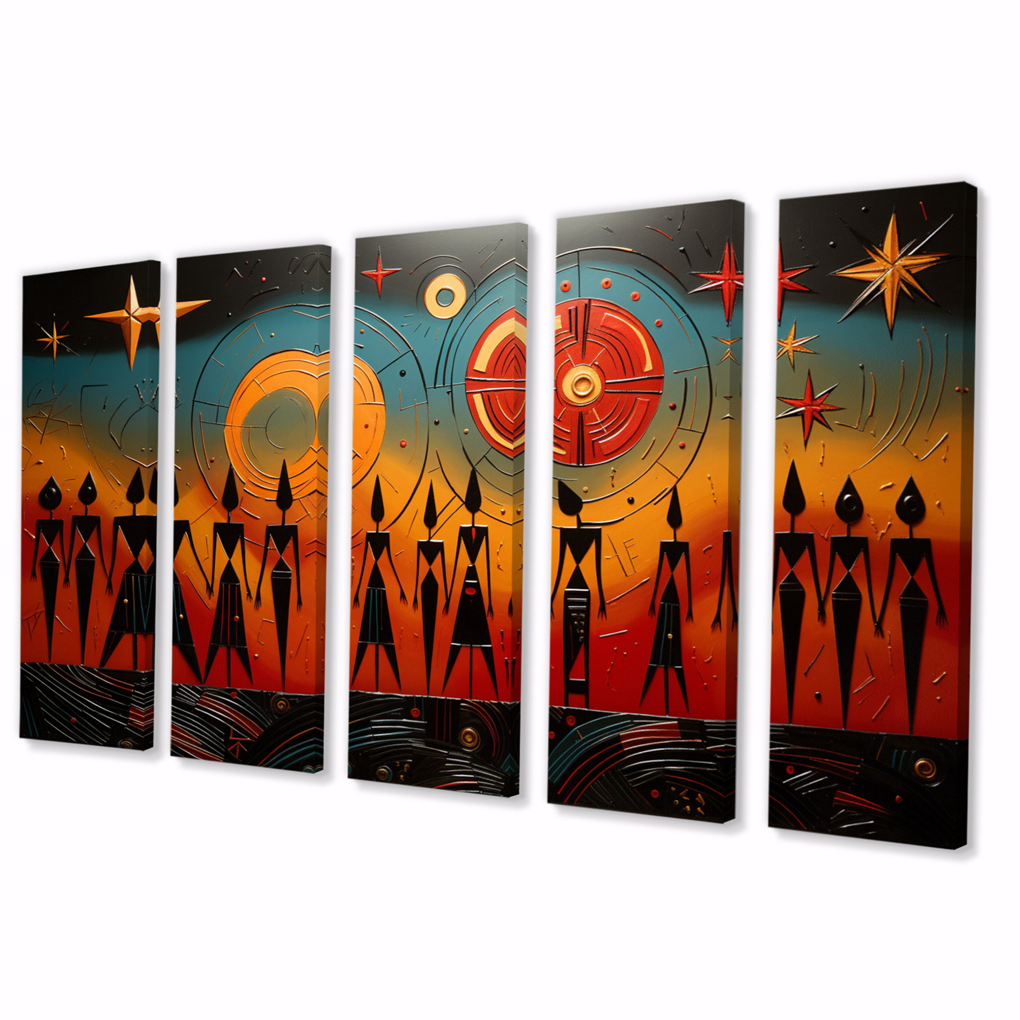Dakota Fields African Tribal Rhythms VI - African Tribes Wall Art Print ...