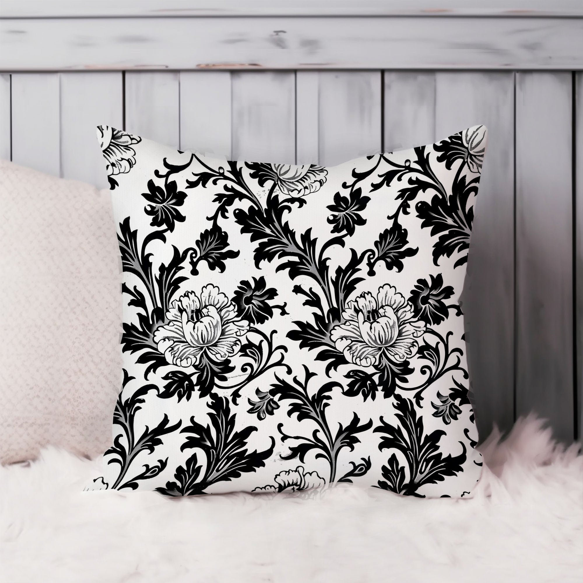Ethan Taylor Botanical Damask Flowers & Plants XI Pillow Cover | Wayfair