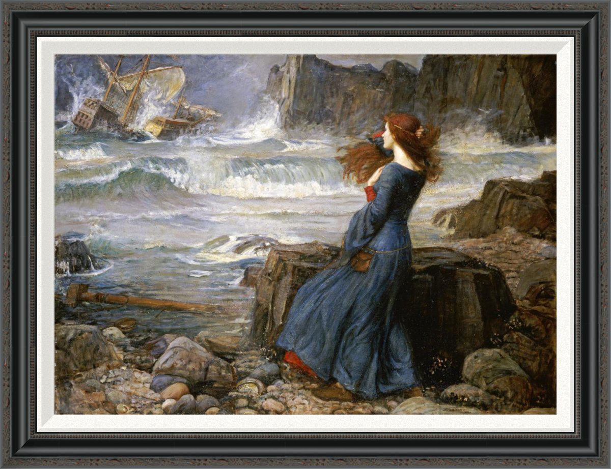 Vault W Artwork 'Miranda - the Tempest' by John William Waterhouse ...