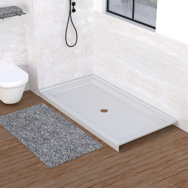 CKB 60'' W 32'' D Rectangular Triple Shower Base & Reviews | Wayfair