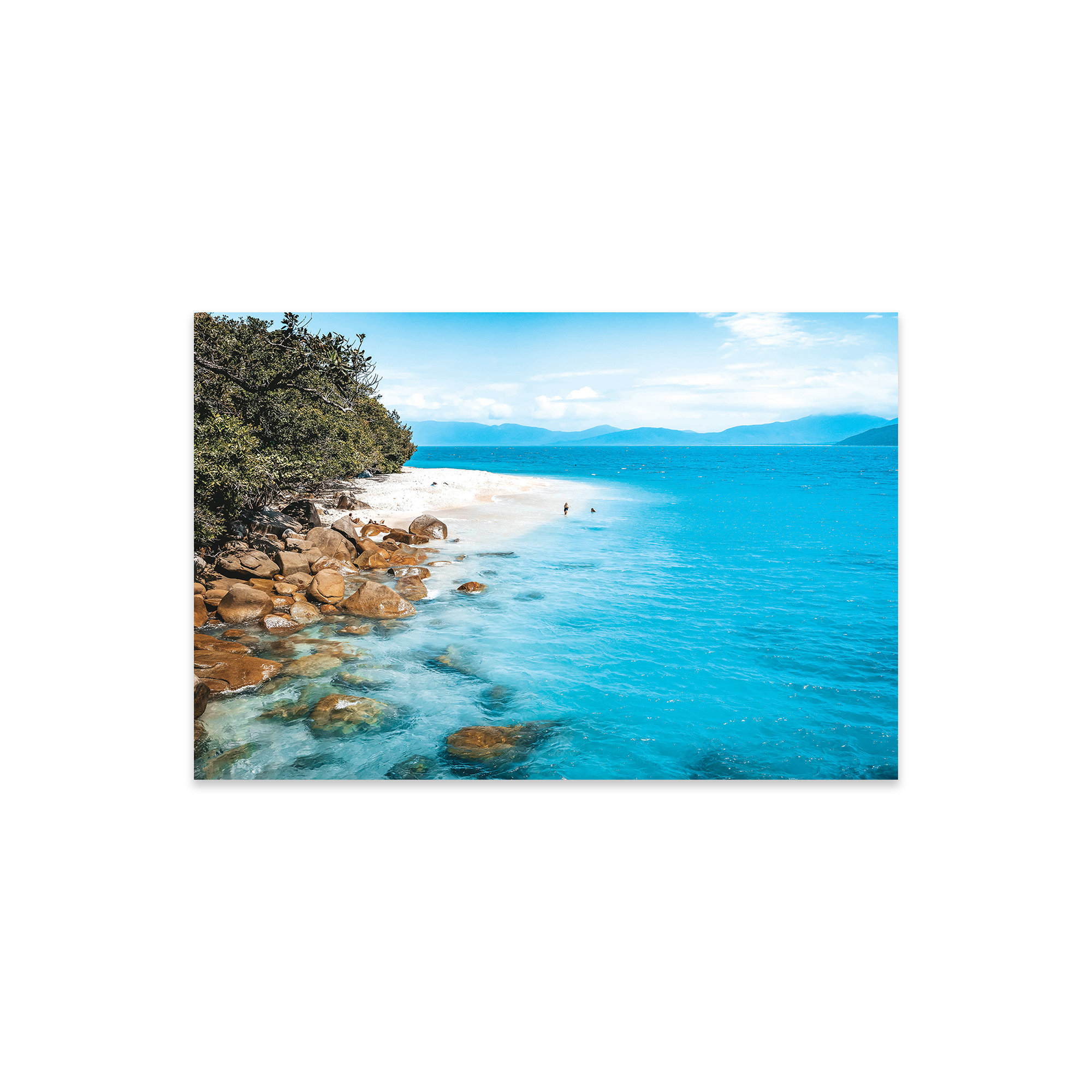 Highland Dunes Tropical Island Beach (large) sur plastique / acrylique ...