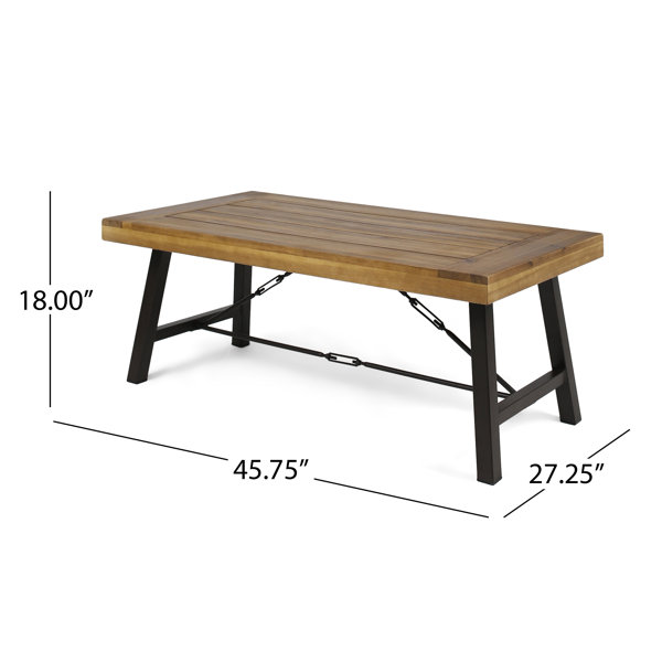 17 Stories Evry Solid Wood Coffee Table & Reviews | Wayfair