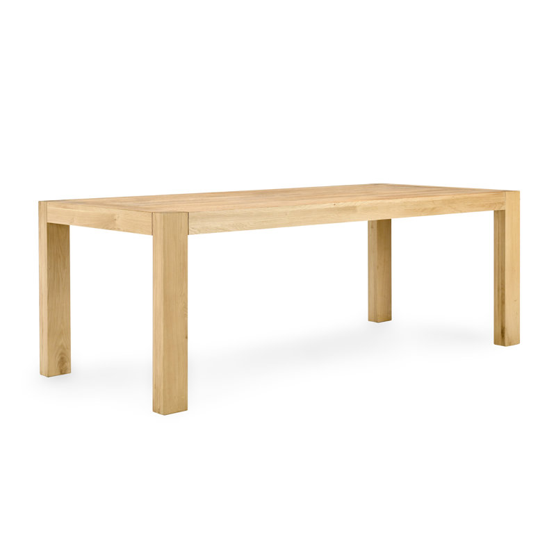 AllModern Block 84" Solid Wood Dining Table & Reviews | Wayfair