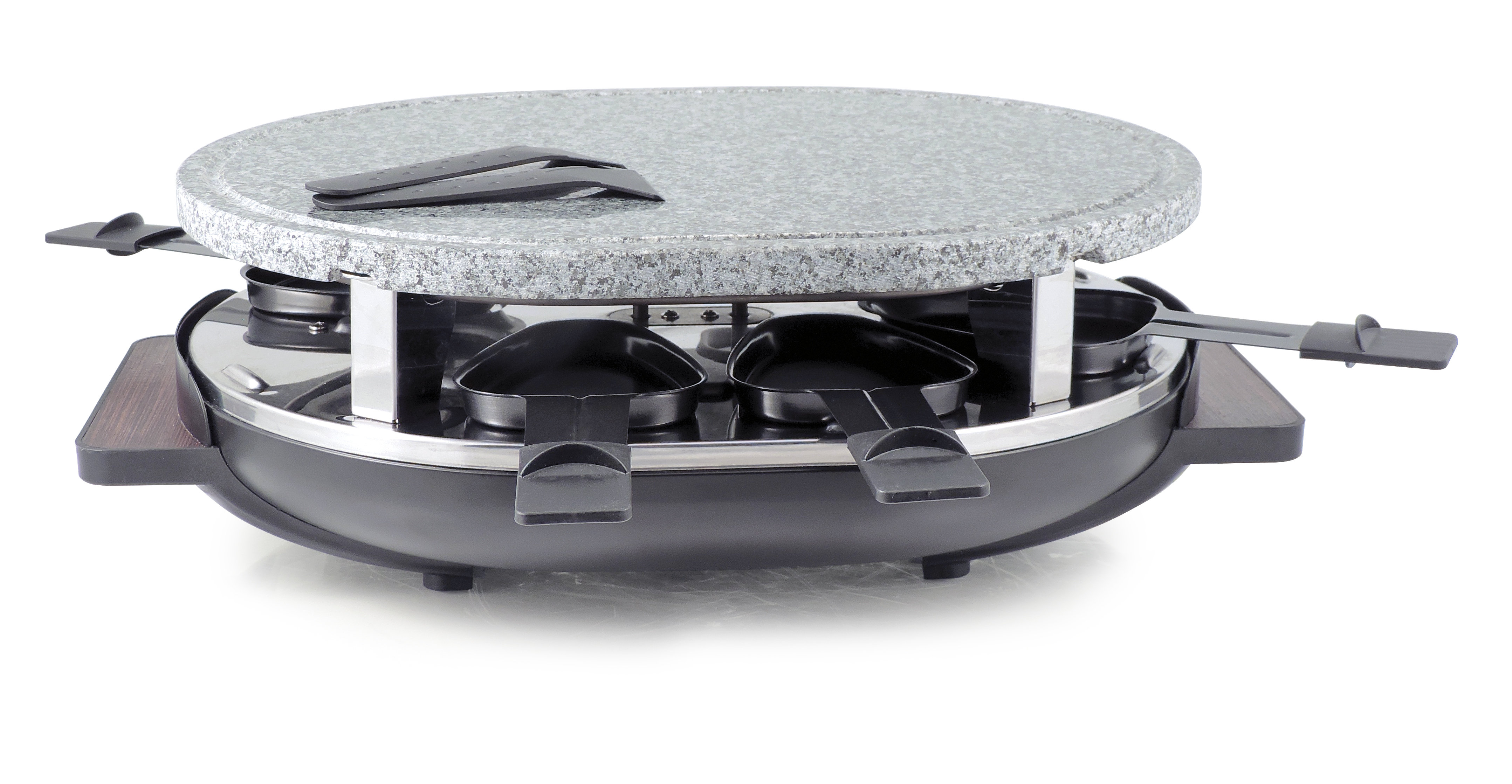 Swissmar Matterhorn 8 Person Raclette W/Granite Stone Grill Top, Black ...