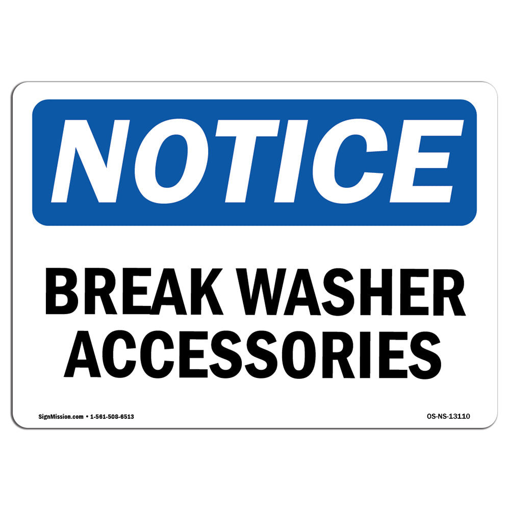 SignMission Glass Washer Accessories Sign | Wayfair