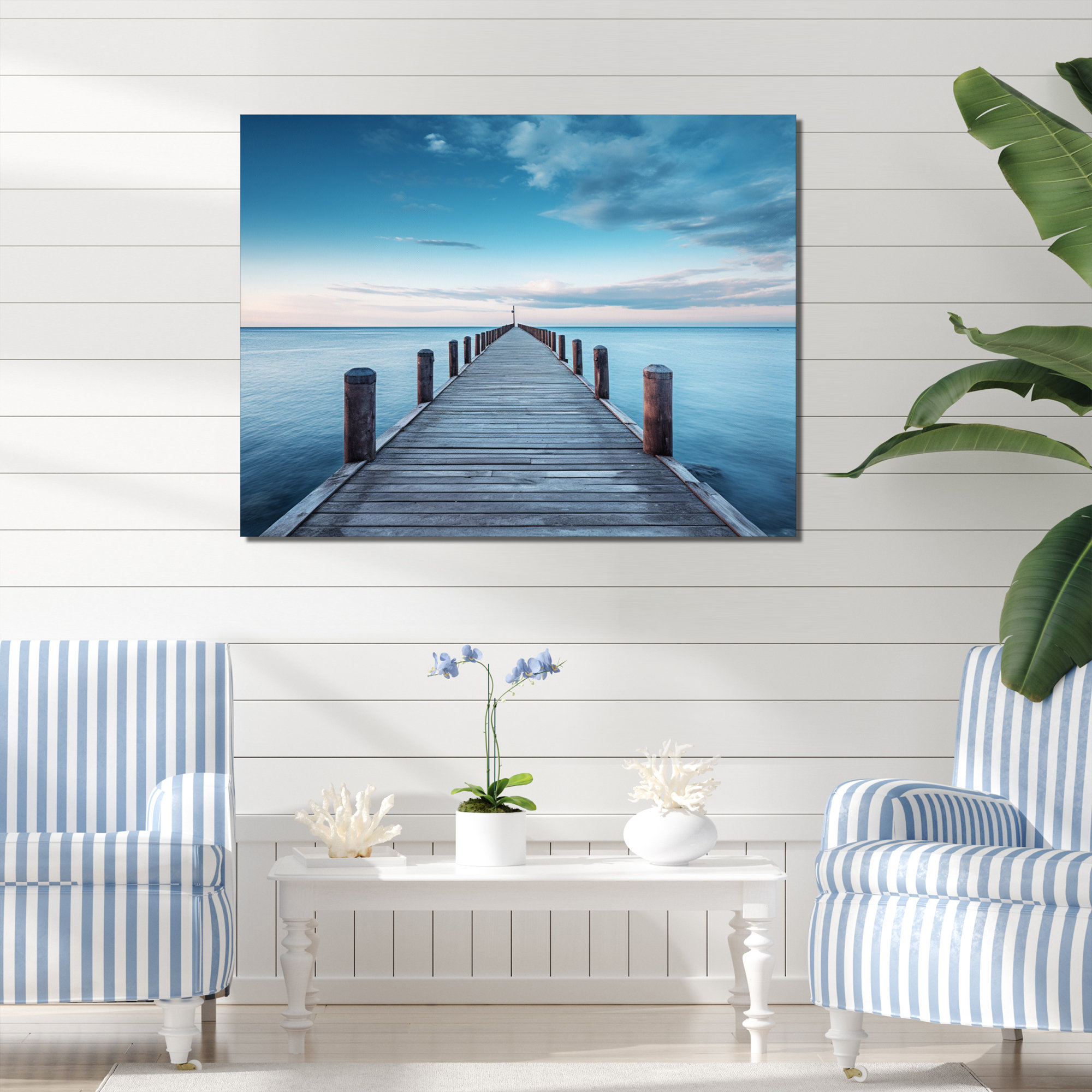 Dovecove Berenbaum Pier To Infinity III On Canvas Print | Wayfair