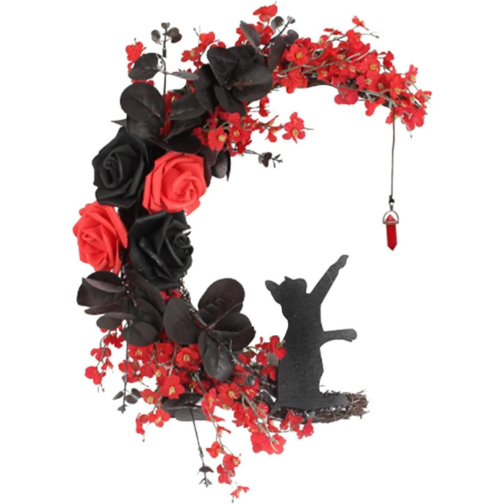 House of Hampton® Halloween Wreaths For Front Door Halloween Moon ...