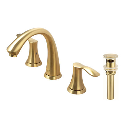OAKLAND Wide Spread Two Handles Bathroom Sink Faucet with Drain ...