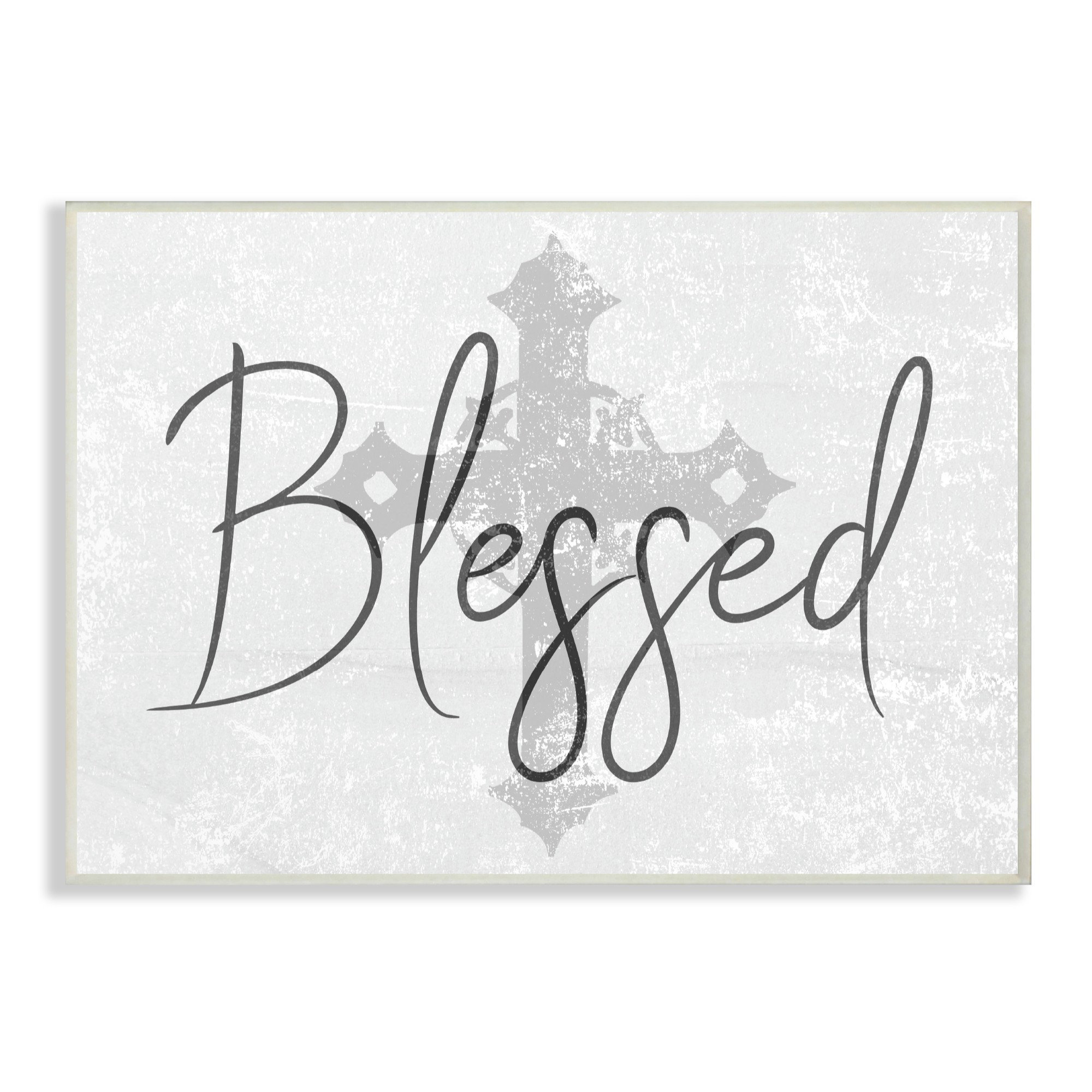 Winston Porter Blessed with Holy Cross Wood Texture by Daphne Polselli ...