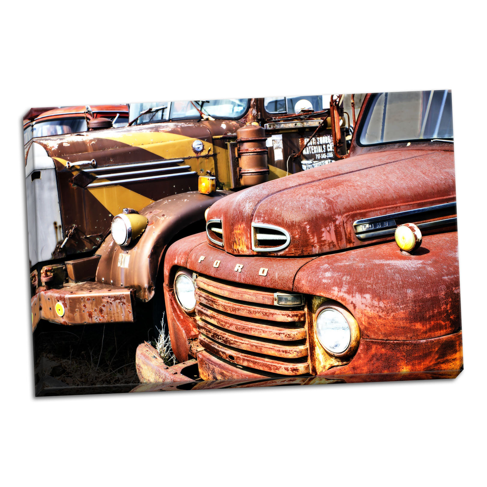 Williston Forge 'Rusty Old Truck II' Photographic Print on Wrapped ...