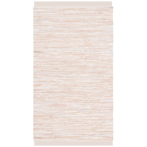 Sand & Stable™ Patricia Handmade Flatweave Cotton Beige Area Rug ...