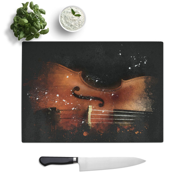 East Urban Home Tempered Glass Cello Chopping Board | Wayfair.co.uk