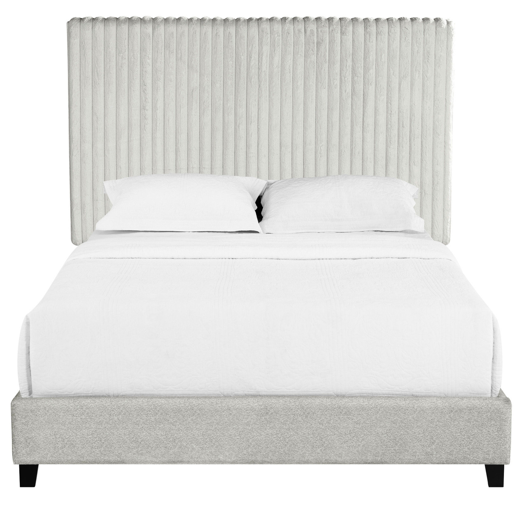 Latitude Run® Contemporary Bedroom Queen Bed - Solid Wood Construction ...