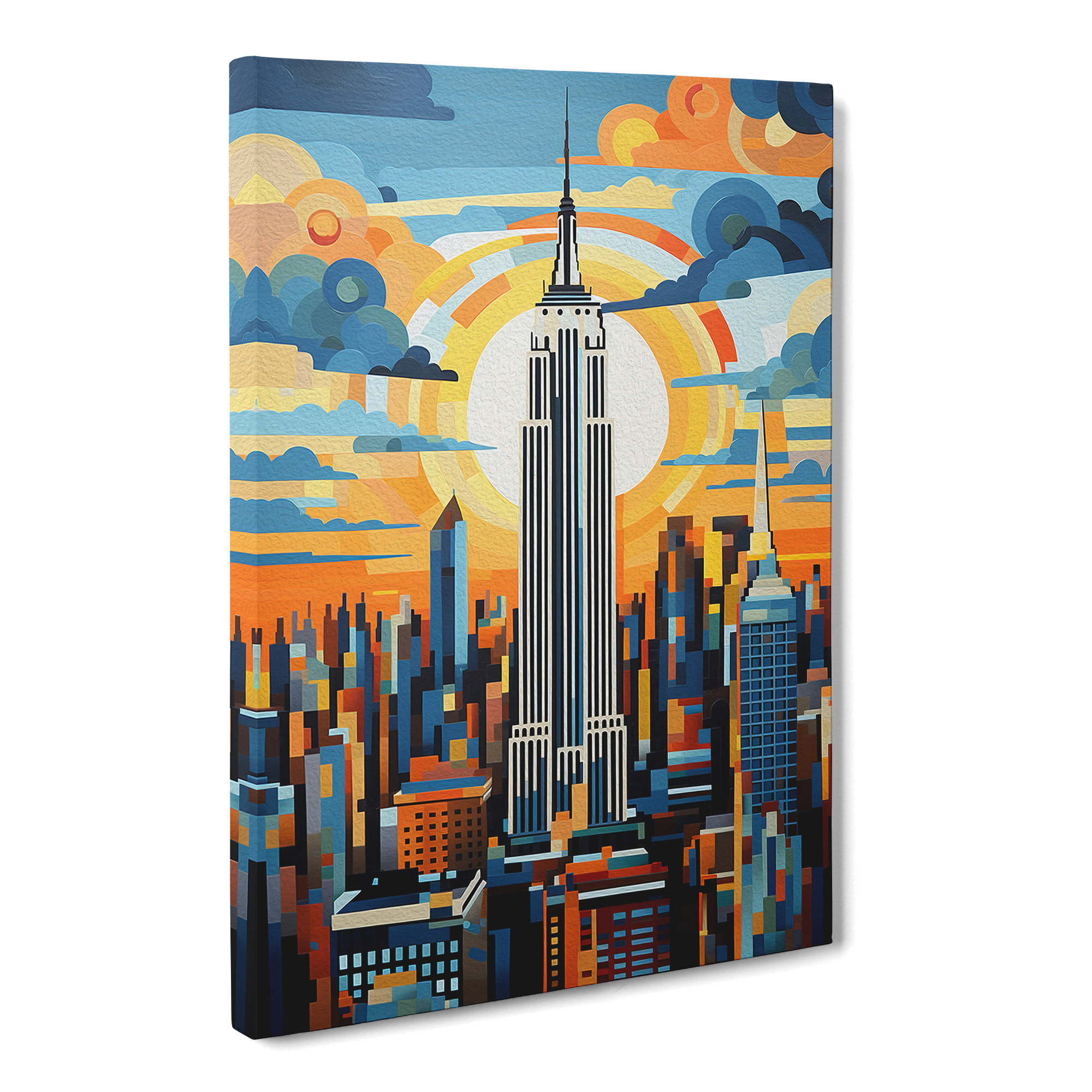 Marlow Home Co. Empire State Building Contemporary No.2 - Art Prints ...