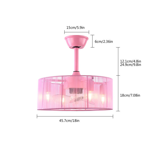 Wrought Studio Beidleman 18" Ceiling Fan with Remote Control & Reviews ...