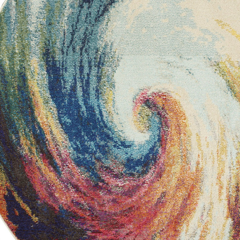 Ivy Bronx Velva Abstract Multicolor Area Rug & Reviews | Wayfair