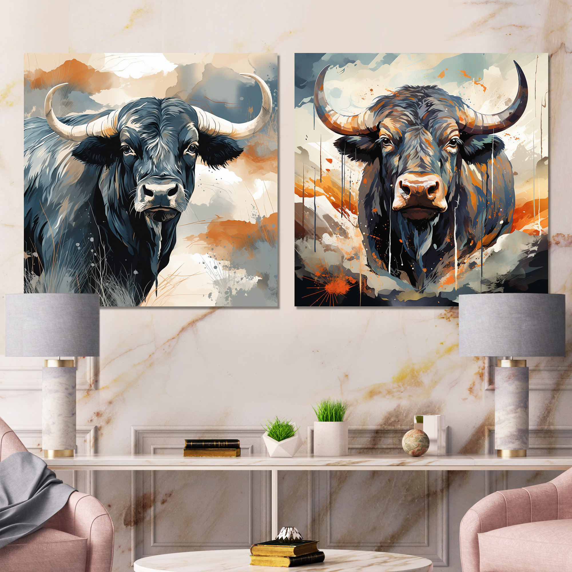 Loon Peak® Wild African Buffalo Portrait I - Buffalo Metal Wall Art ...