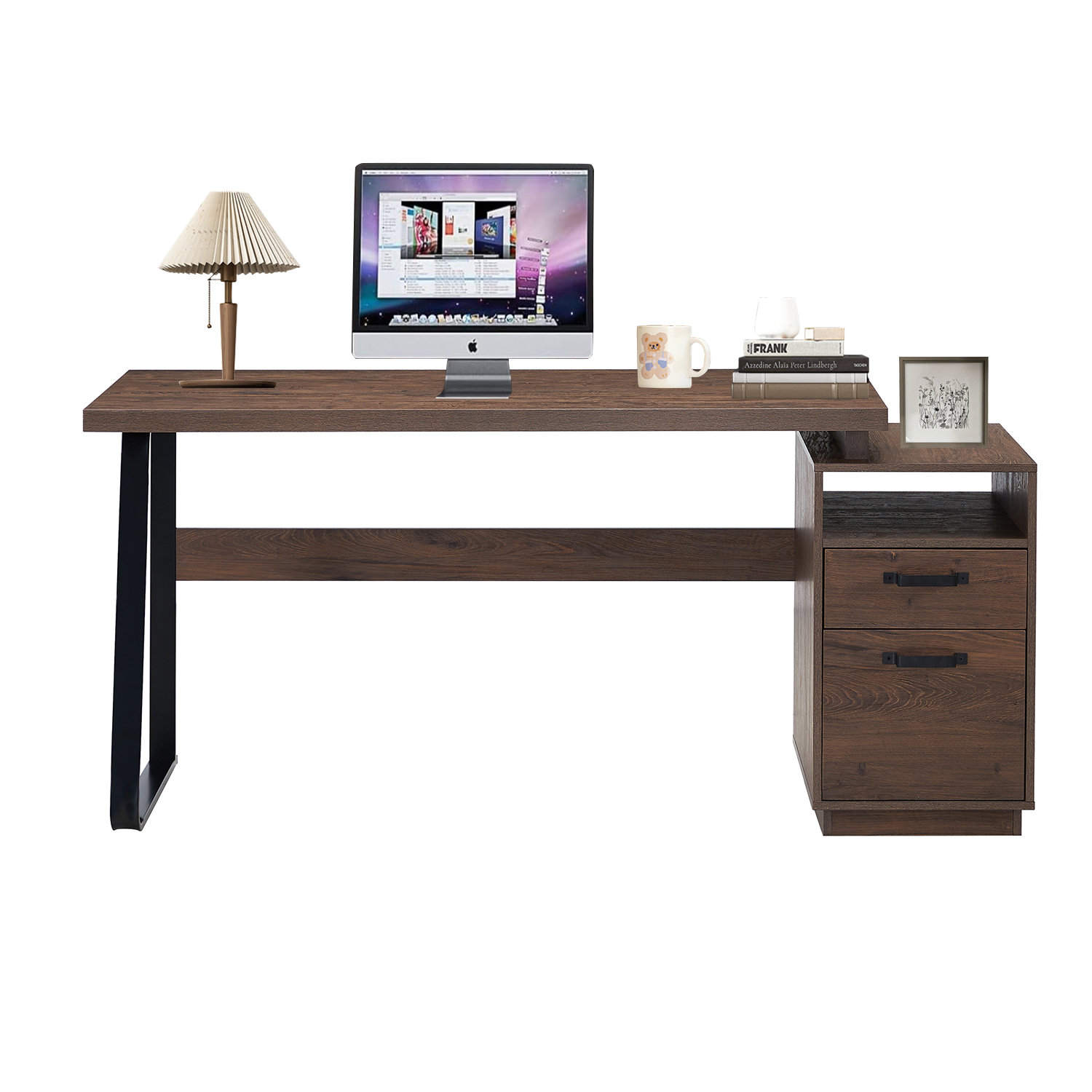 17 Stories Computer Desk Study Table With Drawers - Wayfair Canada